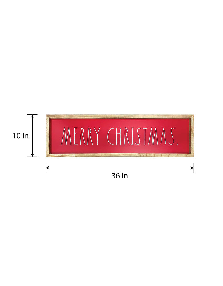 Rae Dunn “Merry Christmas” Wall Décor Wooden Christmas Sign | DesignStyles