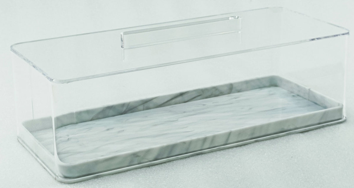 Acrylic Cake Box with Marble Base | DesignStyles
