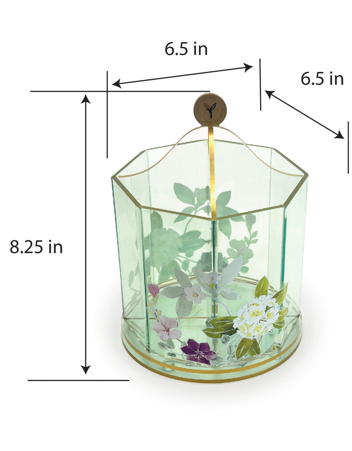 Papyrus Mint Green Acrylic Spinning Organizer with Flower Design ...