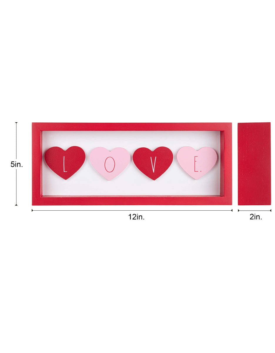 Rae Dunn “Love” Freestanding Valentine Wooden Love Sign | DesignStyles