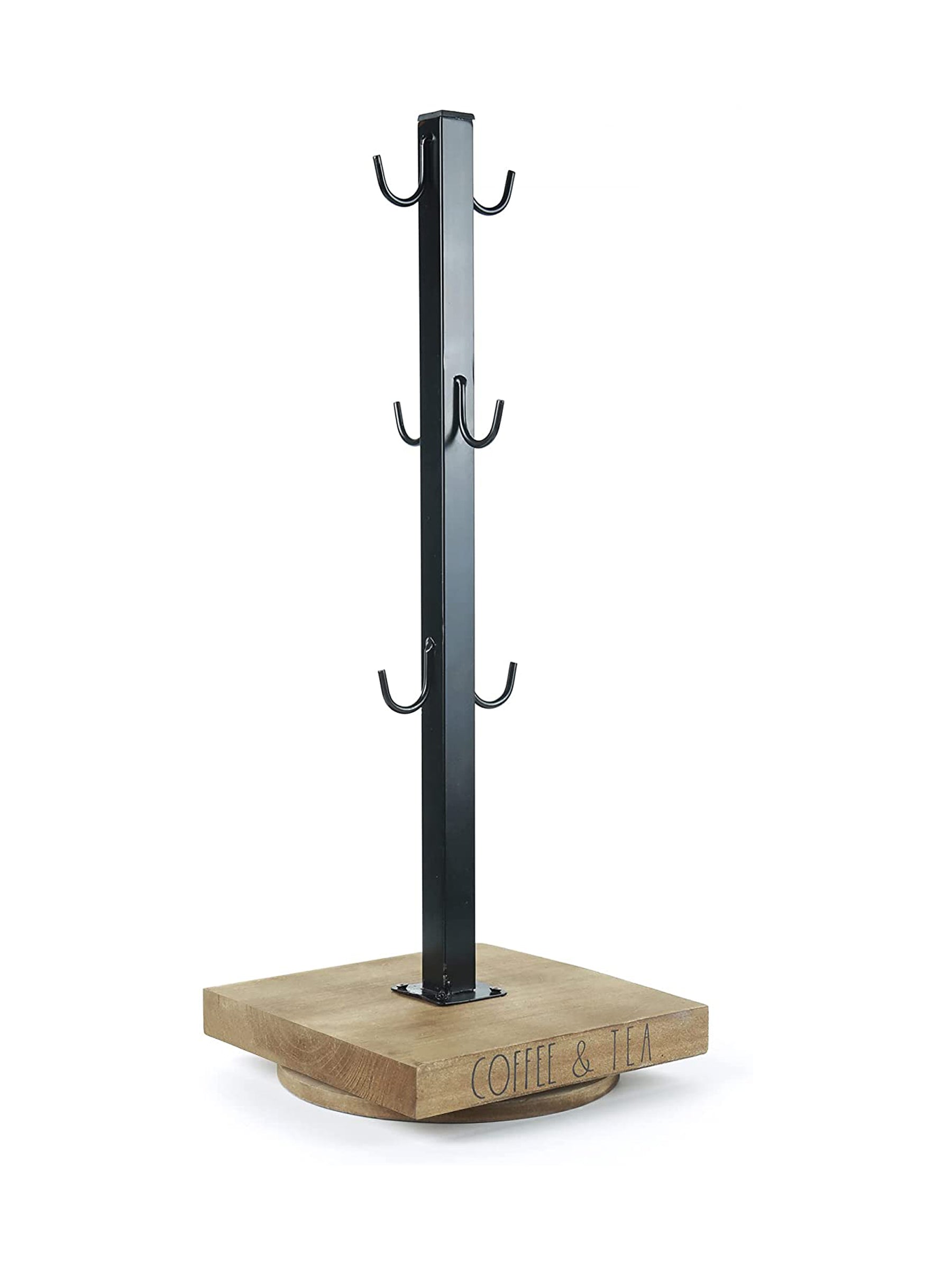 Rae Dunn “Coffee and Tea” Rotating Mug Tree Stand | DesignStyles