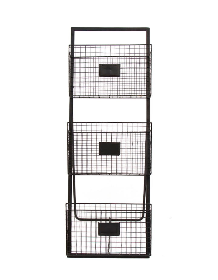 Free Standing 3-Tiers Paper Holder / File Organizer Rack | DesignStyles