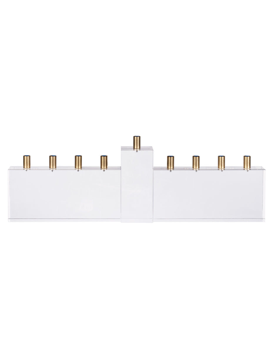 Willow & Riley 30 MM Transparent Acrylic Menorah | DesignStyles