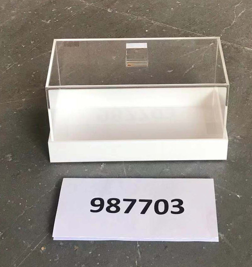 Simply Brilliant Acrylic Rectangular Cake Dome with White Tray ...