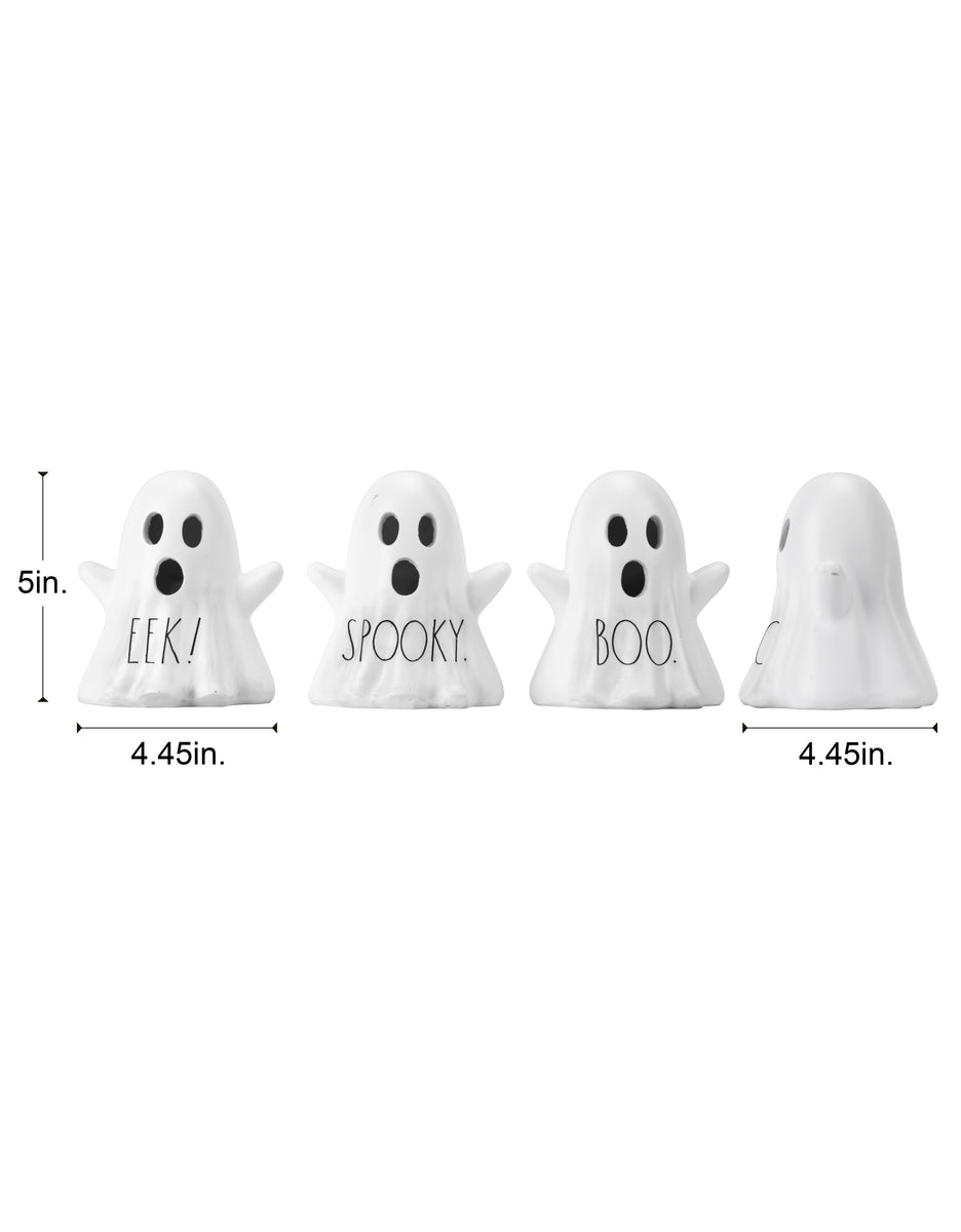 Rae Dunn “Boo” Set of 3 Ghost Halloween Decorations | DesignStyles