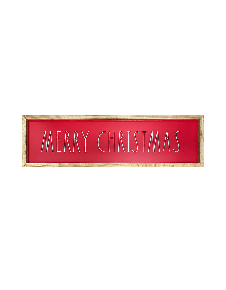 Rae Dunn “Merry Christmas” Wall Décor Wooden Christmas Sign | DesignStyles