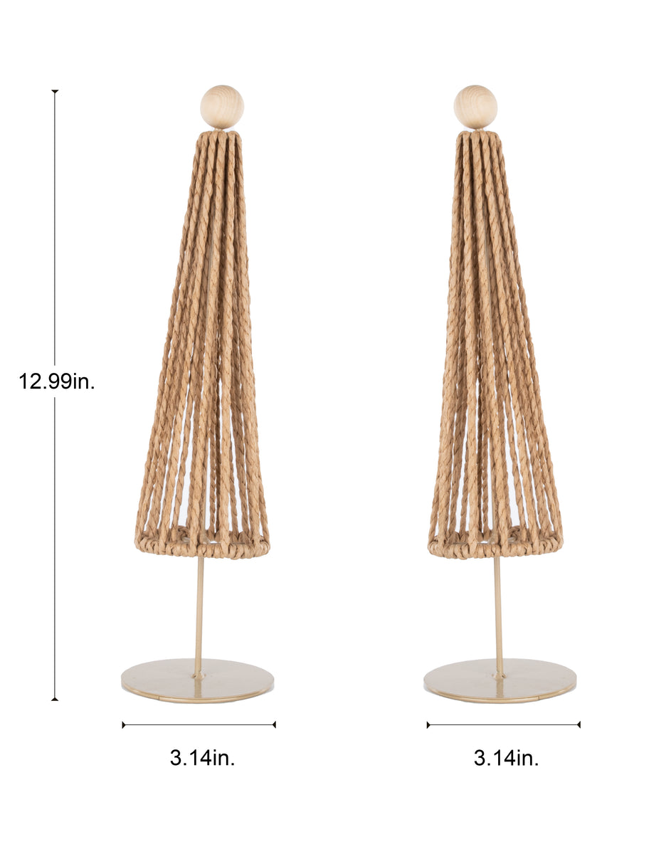 Becki Owens Freestanding Decorative Wicker Cone Tree | DesignStyles